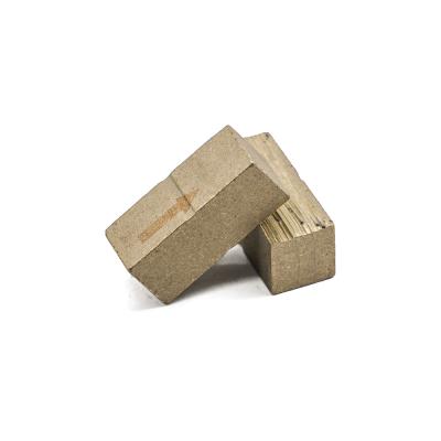 China Hoogfrequente gebreid diamantsegment 24x10x10 mm voor het snijden van marmer in de productie Te koop