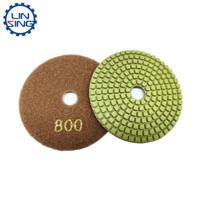 Cina Pad di lucidatura flessibile in microfibra da 4 pollici di grado A per lastre di pietra durevoli in vendita