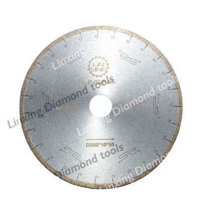 Cina Buona nitidezza e prestazioni stabili Lamelle di seghe di diamanti per il taglio di marmo D400 pietra in vendita