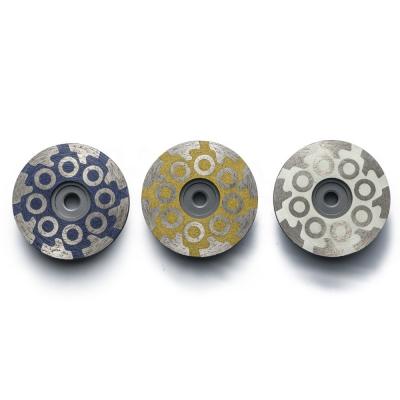 Cina Ruota di coppe a polvere di diamanti a sei segmenti per la rottura rotonda di turbo granito riempito di resina in vendita