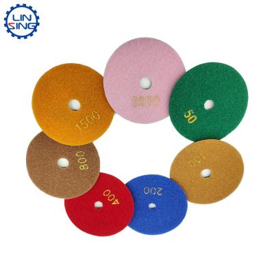 Cina Pad di lucidatura D150MM D180MM D230MM Dischi di lucidatura a base di diamanti secchi e bagnati ad alta durata in vendita