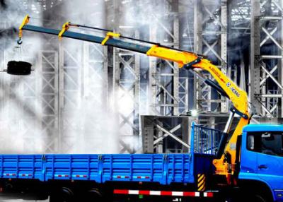 China Durable XCMG Folding Boom Truck Mounted Crane 10T For City Construction for sale