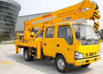 China XCMG articulating boom crane / basket crane truck 2T Lifting Capacity for sale
