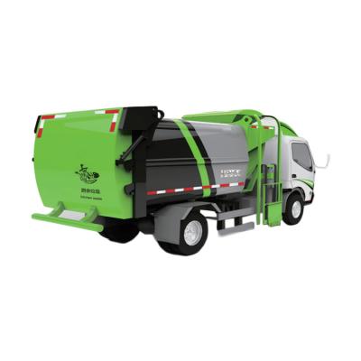 China Side Loading Special Purpose Vehicles Compactor Kitchen Garbage Truck 6m³ for sale