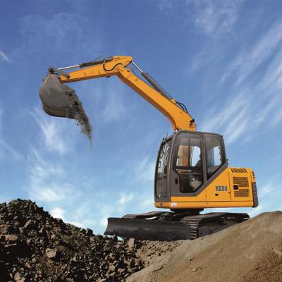 China XE80 Excavator 60kw Earthmoving Machinery With Efficient Low Consumption for sale