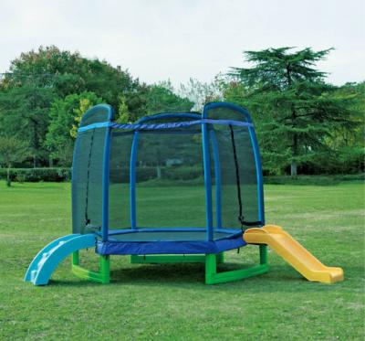 China Safety Outdoor Trampoline with Enclosure Net & Ladder, Backyard Family Entertainment Trampoline for sale