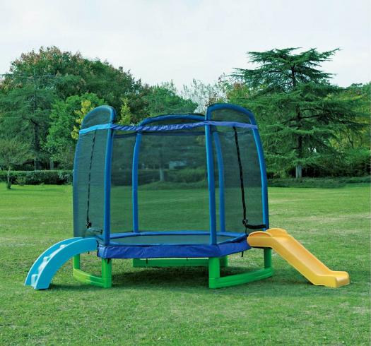 Quality Safety Outdoor Trampoline with Enclosure Net & Ladder, Backyard Family Entertainment Trampoline for sale