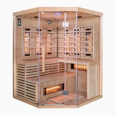 China Luxury Full Spectrum Red Lights Infrared Sauna Room for Private Therapy for sale