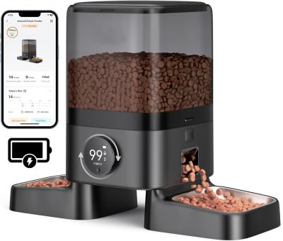 China 2K Camera Smart Pet Feeder Dual WiFi Two Way Audio Large Capacity for Pets for sale
