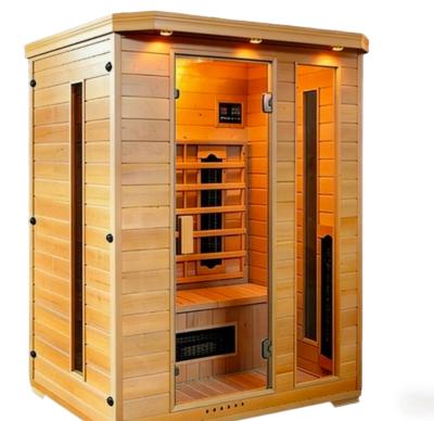China Far Infrared Sauna Room 3 Person Indoor Sauna Ceramic Heater, Low EMF Carbon Heater Or Full Spectrum Heater for sale