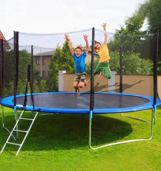 Quality Outdoor Trampoline engineered with child safety features and non slip jumping surface for family friendly outdoor fun for sale