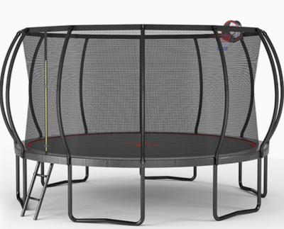 China 12/14/16FT Spherical Single Pole Trampoline with Safety Net for Kids and Adults for sale