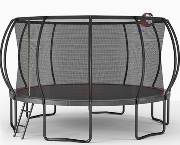 Quality 12/14/16FT Spherical Single Pole Trampoline with Safety Net for Kids and Adults for sale