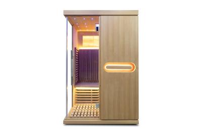 China Sauna House Far Infrared Dry Sauna Room with WiFi Control Panel Solid Wood Electric Heating and Modern Design Style for sale