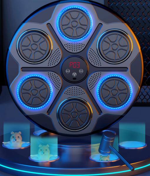 Quality Smart Music Boxing Machine Wall Mounted LED Punching Trainer with Bluetooth for sale