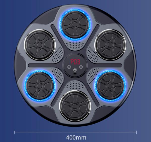 Quality Smart Music Boxing Machine Wall Mounted LED Punching Trainer with Bluetooth for sale
