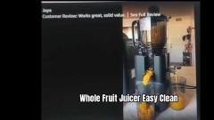 Whole Fruit Juicer Easy Clean Cold Press