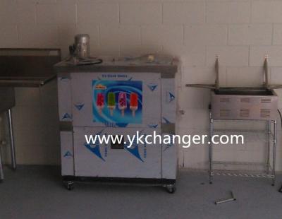 China Freezing ice lolly machine ice cream maker for basket mold or tray mold for sale