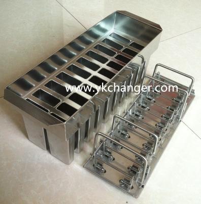 China Ice lolly molds popsicle molds commercial use manual type with stick extractor for sale