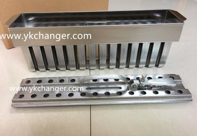 China Ice lolly moulds stainless steel ice cream moulds 2X14 28mold 63ml brida ataforma type with plain stick holder for sale