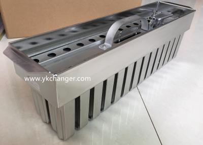 China Stainless steel ice cream moulds commercial use 2X14 28mold 63ml brida ataforma type with plain stick holder for sale