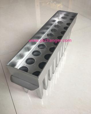 China Metal ice cream moulds kulfi candy ice lolly moulds set 2x9 18cavities 76ml with stick extractor high qualit for sale