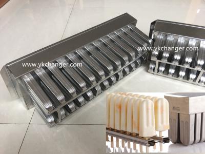 China Ice lolly gelato molds stainless steel ice cream moulds ataforma type commercial use with stick holder high quality for sale