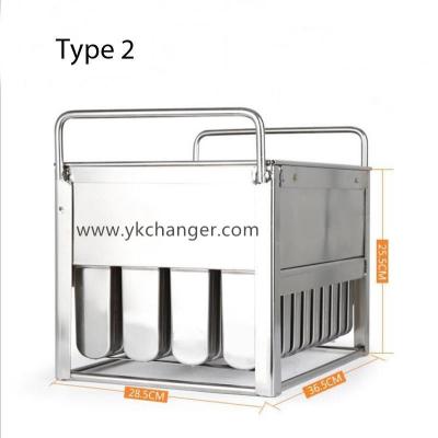 China Stainless steel ice lolly moulds high quality plasma robot welding 40pieces with stick holders hot sale 99USD per set for sale