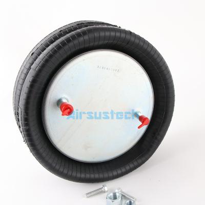 China Triangle Double Convoluted Suspension Air Springs 6375 4514 With Bumper for sale