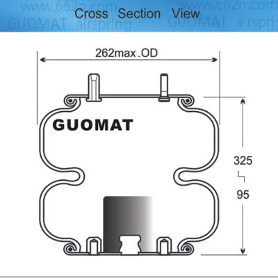 China Contitech FD 200-25 511 Air Actuator Convoluted Air Spring Firestone W01-358-6962 Hubtische Luftfeder zu verkaufen