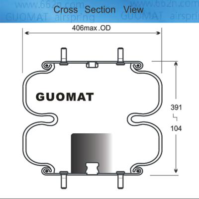 China Firestone Airide W01-358-6799 Ersatzluftfeder Contitech FD 530-35 543 Doppelt gewundene pneumatische Feder zu verkaufen