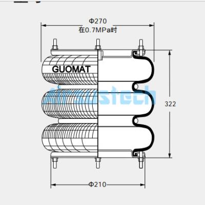 China Original Windfeder Dunlop Springride SP1539 1/2BSP Luftverbindung zu verkaufen