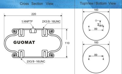 China W01-358-7460 Firestone Air Spring Style 115 For Hot Foil Stamping Machine for sale