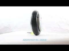 Un Airbag Goodyear Helper con croce 1B12-300 della molla pneumatica in gomma AIRSUSTECH contorta