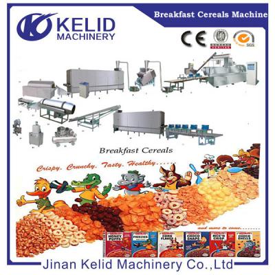 China Multi-function corn flakes Puffed corn snacks making machine for sale