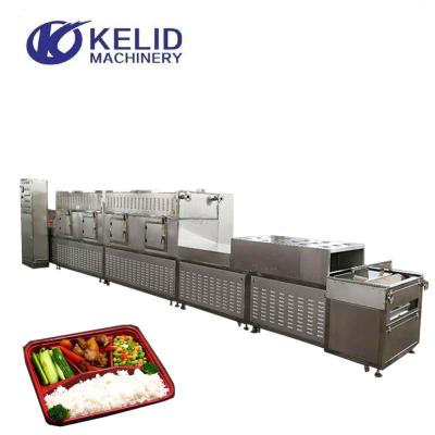 China Tunnel Conveyor Belt Type Microwave Heating Equipment For Fast Food for sale