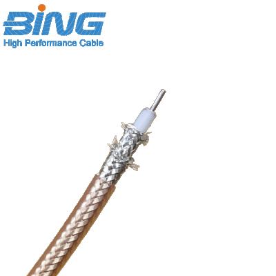 China RG179D Coaxial Cable M17/94 75 Ohm MIL-DTL-17 Double Shielded Coax for Video and Broadcast for sale