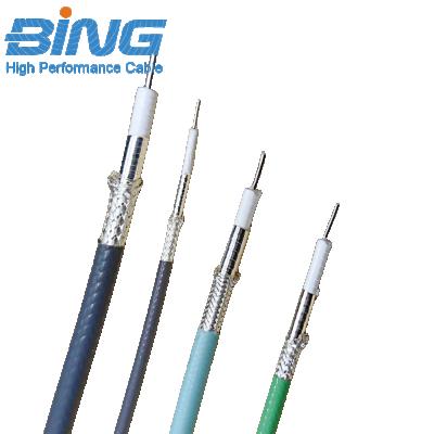 China True Flex 034 Solid-Core 32 AWG Microwave Coaxial Cable with Spiral Strip Shield for sale