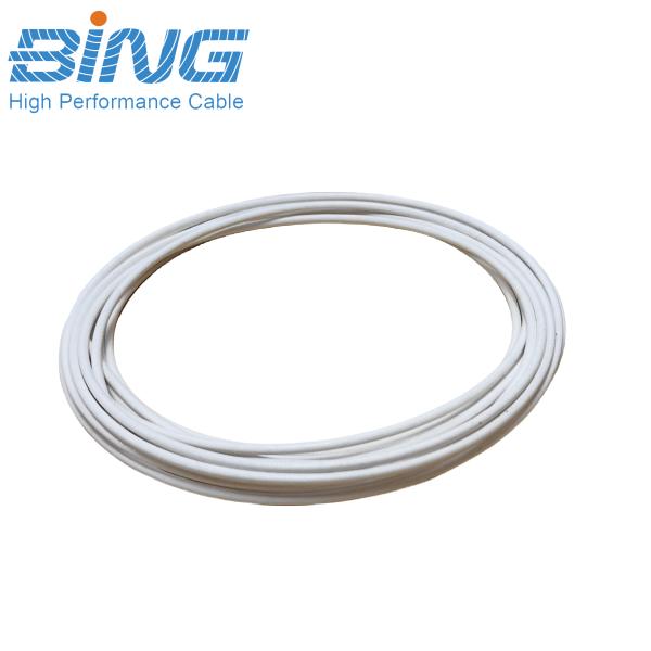 Quality RG187A/U RF Cable 75 Ohm MIL-C-17 Taped PTFE Jacket White Coax for Defense and Aerospace for sale