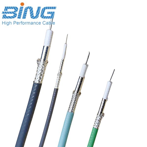 Quality Foam-Flex 141 High Temp Resistant RF Coaxial Cable with Foamed PTFE Dielectric for sale