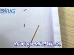 rg402 low pim cable m17/130 50 ohm .141 semi-rigid copper tube coax for rf systems