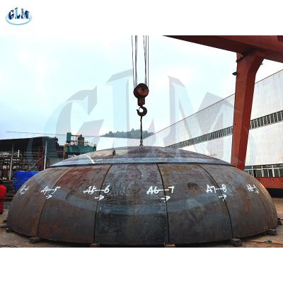 China Aço de carbono 2:1 cabeça elíptica de prato de ponta diâmetro 11000 mm espessura 58 mm for sale