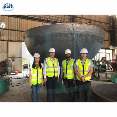China SA516 Gr60 2:1 Caixa de cabeça elíptica Fim 1800 mm Diâmetro 15 mm Espessura for sale