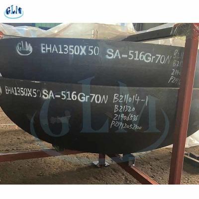 중국 SA516 GR70 타원형 헤드들 접시 끝 1350 밀리미터 지름 50 밀리미터 두께 판매용