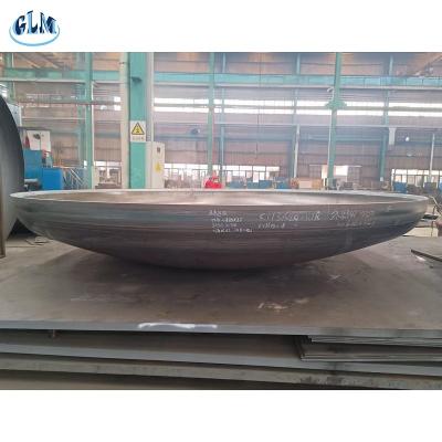 China Tapa abombada torisférica de 4200 mm de diámetro con presión y conexión de soldadura personalizables en venta