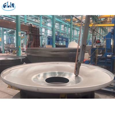 China Customizable Industrial-Grade Carbon Steel Flat-Bottom Dished Head With Openings for sale