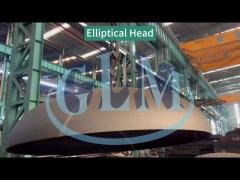 Elliptical head manufactured using heavy-duty spinning and X-ray non-destructive testing.