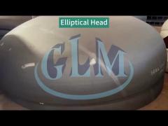 Custom large diameter elliptical pressure vessel heads, Malaysia export order.