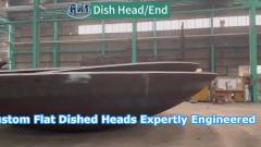 High-quality, large-diameter, thick-walled dished head produced via incremental spinning.