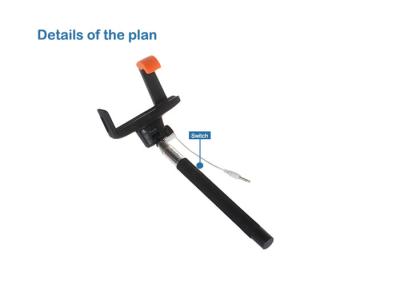 China Handheld Folding Portrait Selfie Stick With Cable For Travel Smartphone Samsung S5 for sale